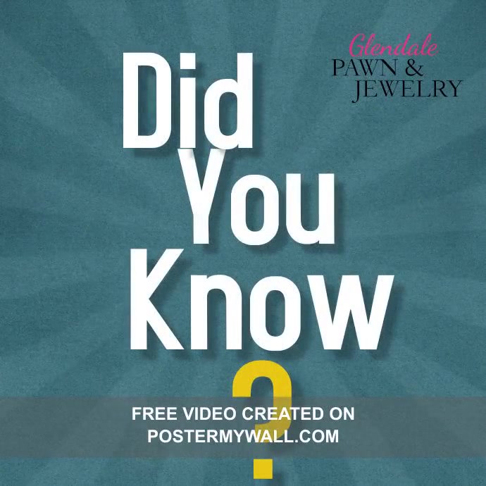 Did you know? All text message video template | PosterMyWall