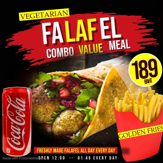 FALAFEL 80 X 70 (h) STICKER (2) | PosterMyWall