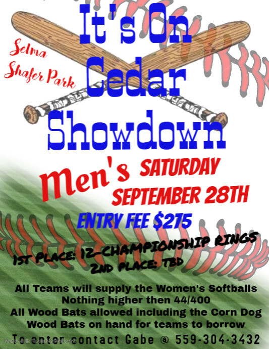 Cedar Showdown | PosterMyWall