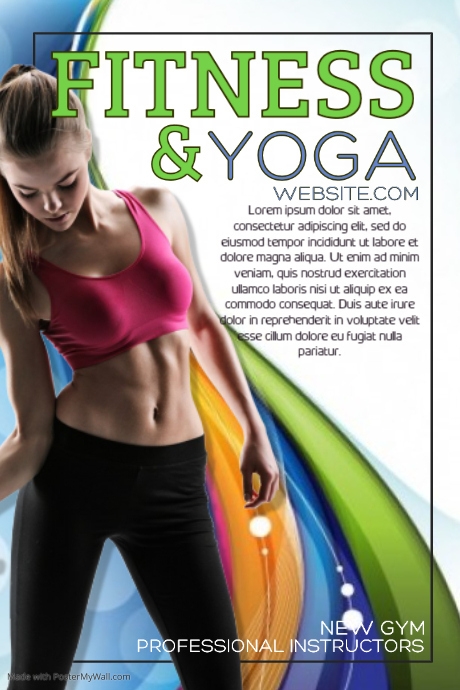 Copy of Fitness and Yoga | PosterMyWall