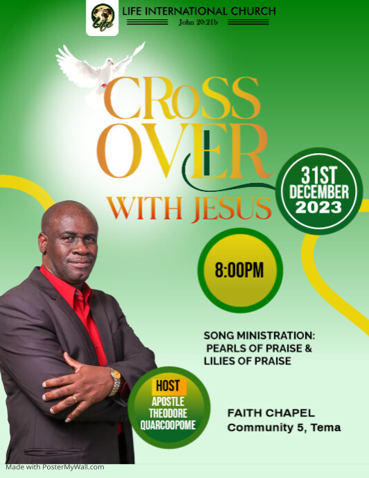 Crossover, 31st Night Church Flyer Template | PosterMyWall