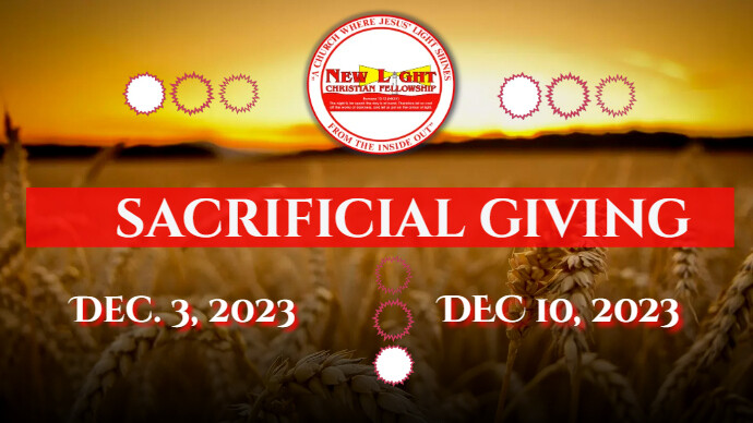Sacrificial Giving Sept-Oct 2023 | PosterMyWall