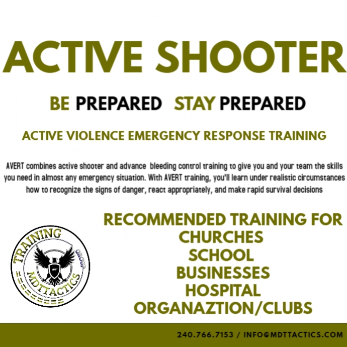 Active Shooter Training | PosterMyWall