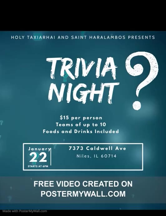Copy of Copy of Trivia Quiz Night Video Ad Design Template | PosterMyWall
