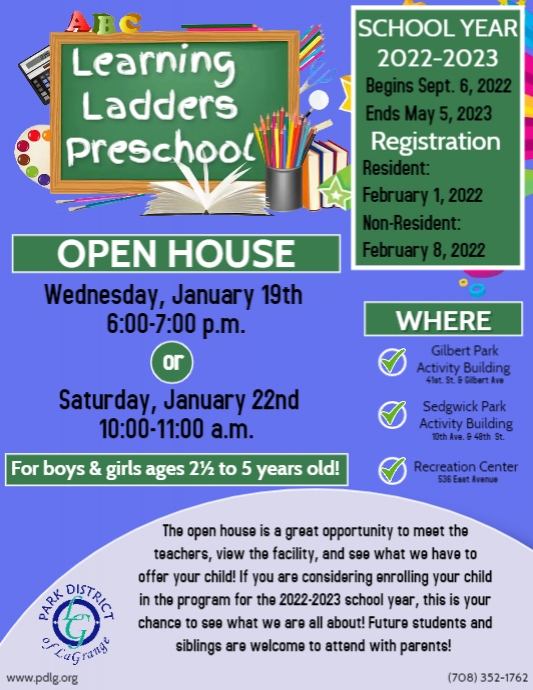 LL Preschool Open House | PosterMyWall