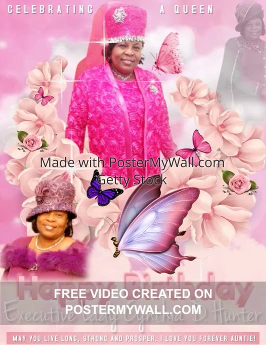 Copy of Aunt Cynt Birthday 2021 | PosterMyWall