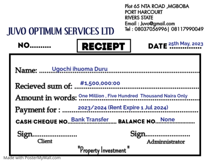 Receipt | PosterMyWall