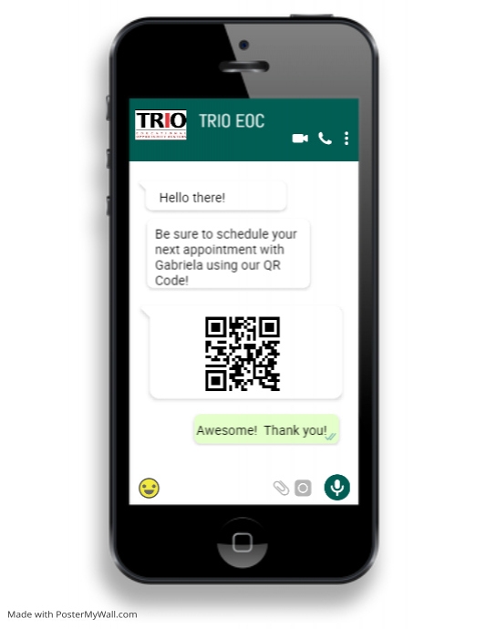 Copy of iphone cell phone whatsapp chat simulation | PosterMyWall