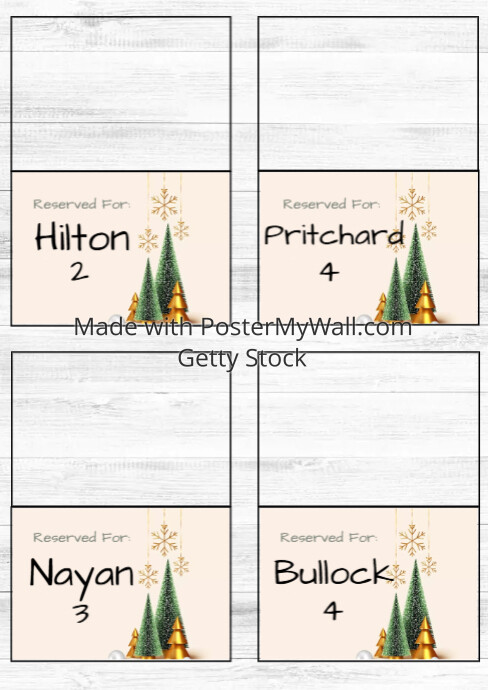 Plain Name Cards | PosterMyWall