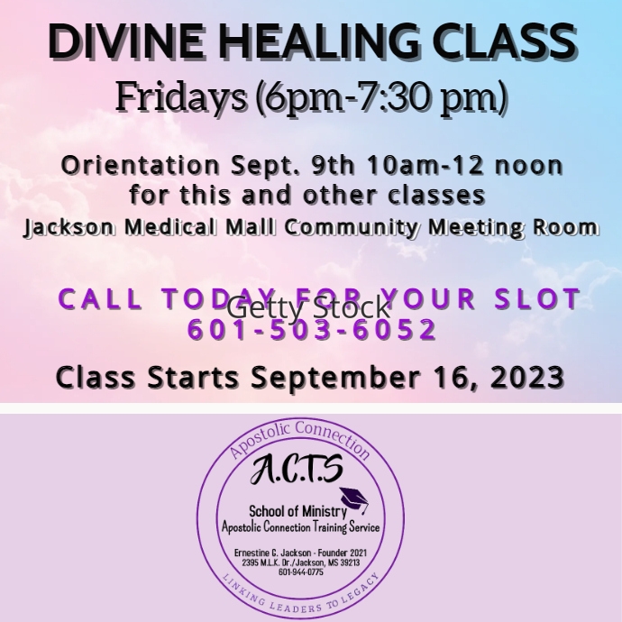 Copy of Divine Healing Class Flyer | PosterMyWall