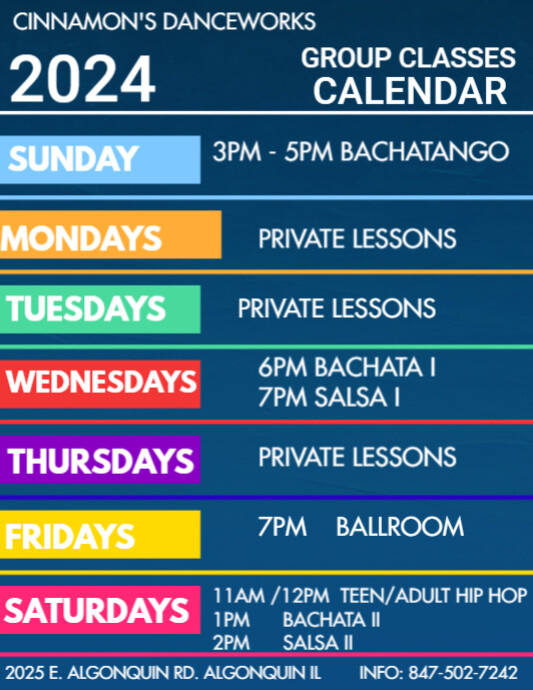 SCHEDULE | PosterMyWall