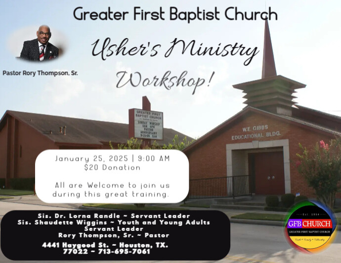 Copy of Usher Workshop church event 2025 | PosterMyWall