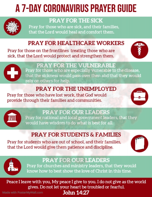 Copy of Copy of A 7-Day Coronavirus Prayer Guide | PosterMyWall