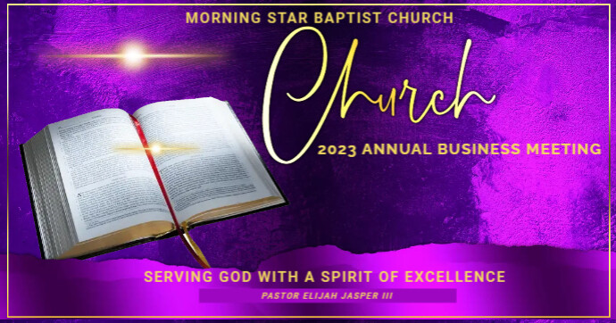 Purple & Gold Church Conference Template | PosterMyWall