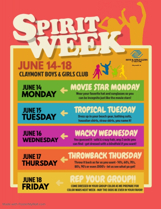 Copy of Spirit Week Flyer | PosterMyWall