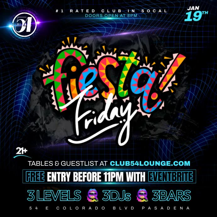 Copy of FIESTA FRIDAY 1/19-3 | PosterMyWall