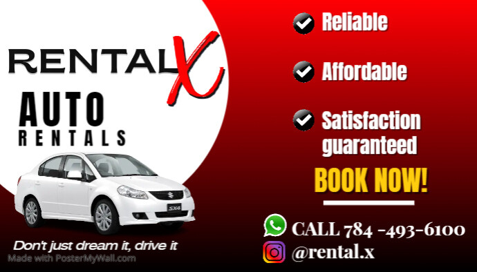 Car Rental Business Card | PosterMyWall