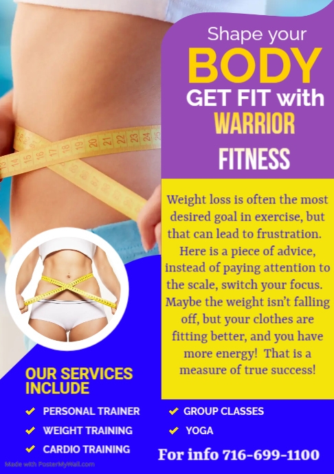 Fitness Challenge Flyer | PosterMyWall