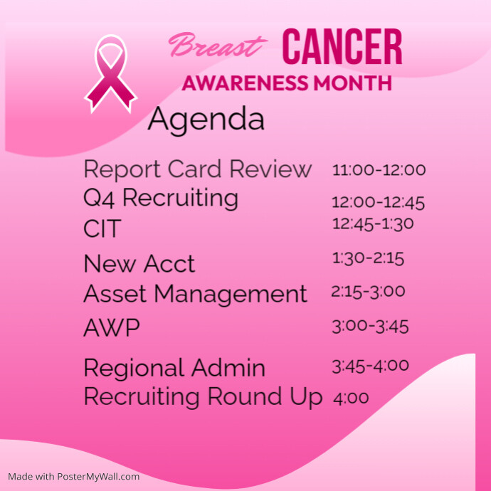 Breast Cancer Awareness Month Poster | PosterMyWall