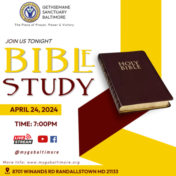 01 Bible study banner | PosterMyWall