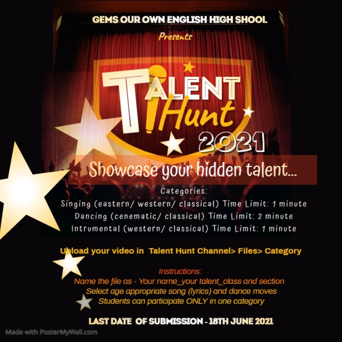Copy of Talent Hunt - Poster | PosterMyWall