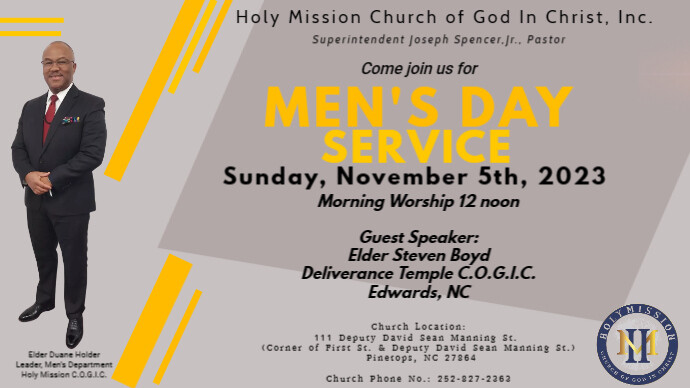 Men's Sunday Poster | PosterMyWall