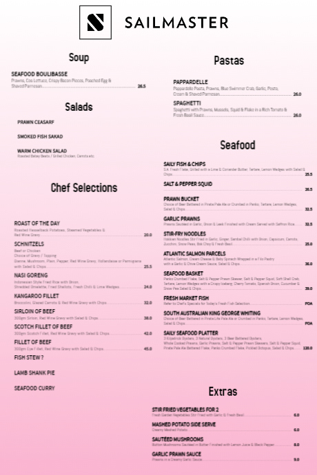 New Menu 2021 P1 | PosterMyWall