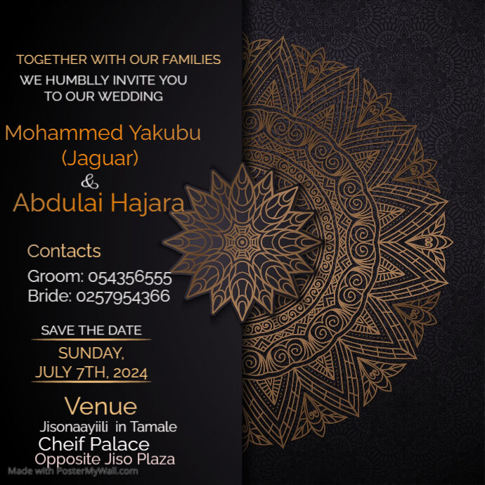 wedding card design | PosterMyWall