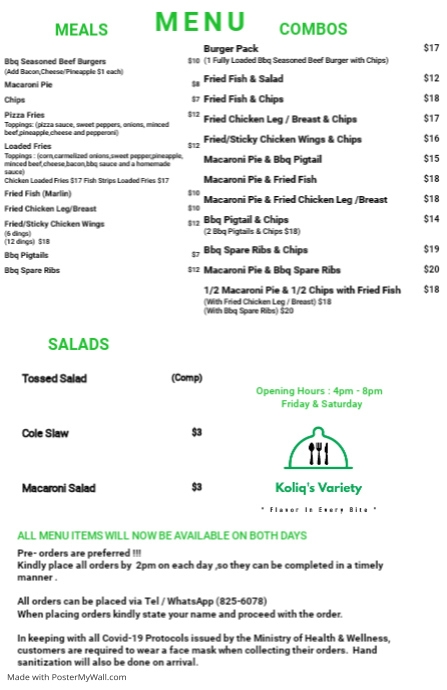 Updated Menu | PosterMyWall