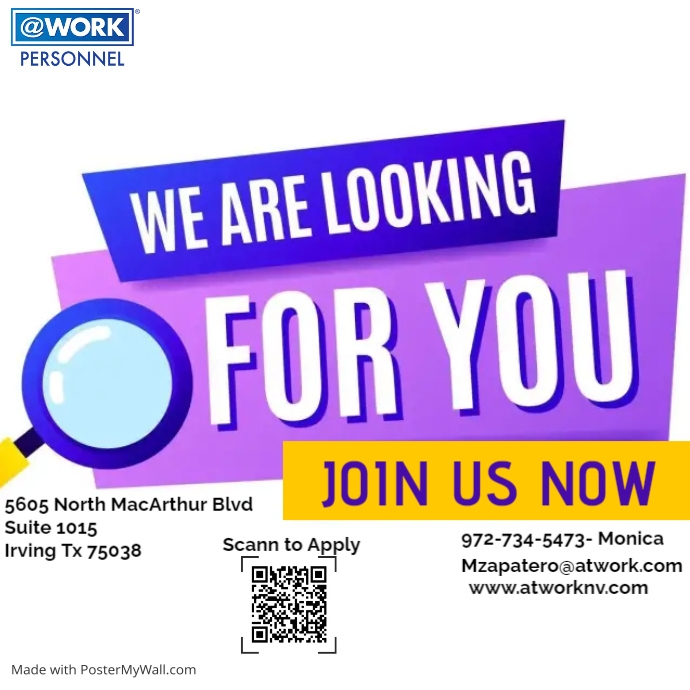 JOIN US NOW | PosterMyWall