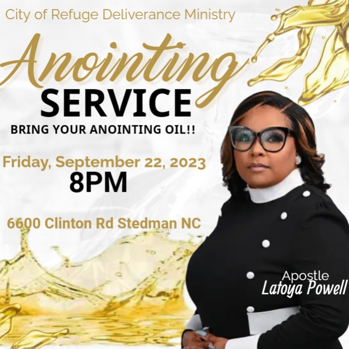 Anointing Service | PosterMyWall