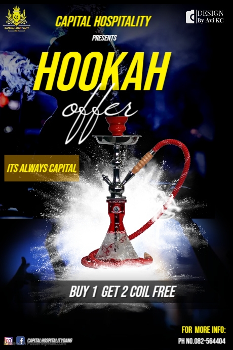 hookah offer flyer | PosterMyWall