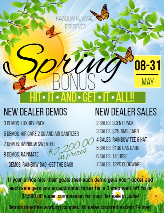 Spring Bonus 2 | PosterMyWall