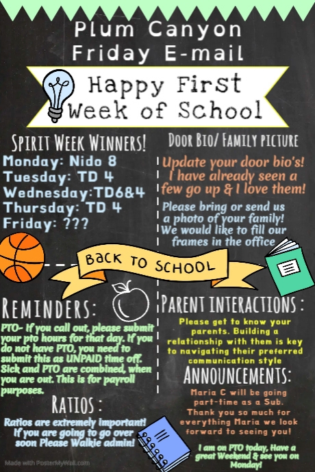 Simple First Day Photo Board | PosterMyWall