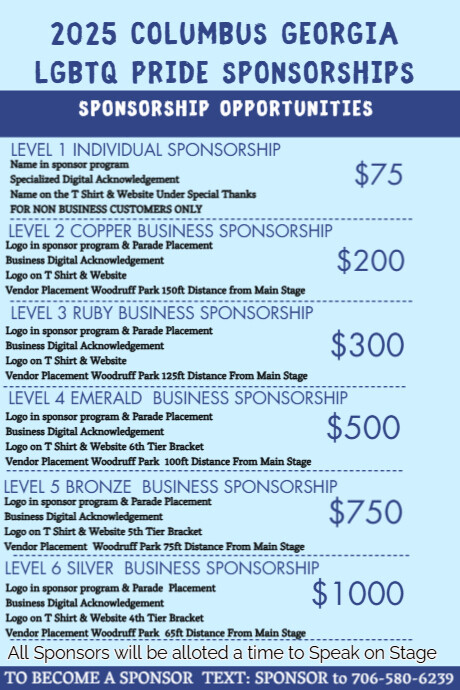 Sky Blue Event Sponsorship Poster | PosterMyWall