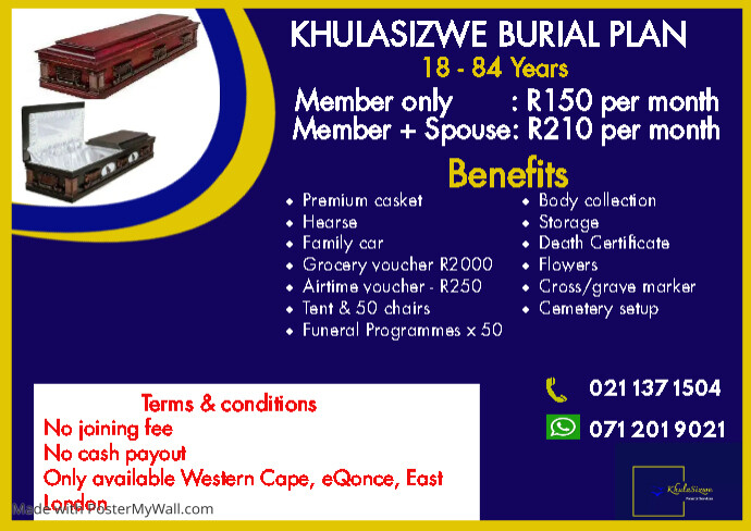 BURIAL PLAN | PosterMyWall