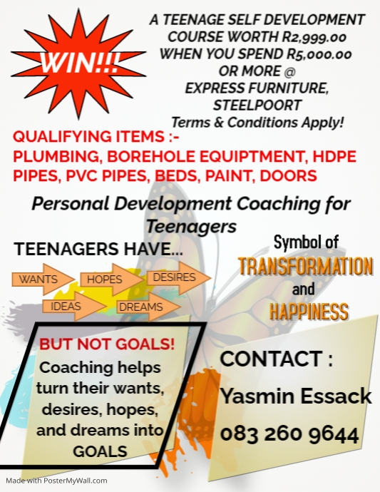 Transformation and Happiness Orange Poster | PosterMyWall