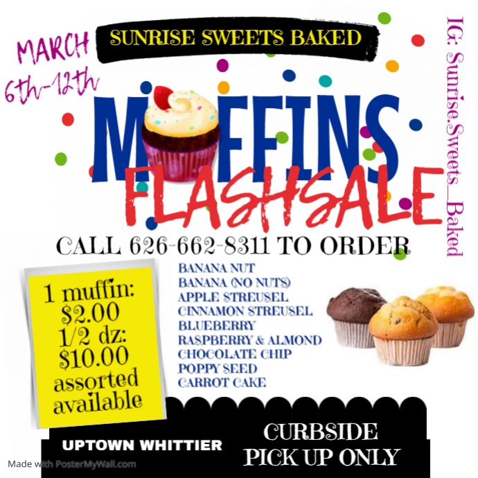 Copy of IG MUFFIN SALE | PosterMyWall