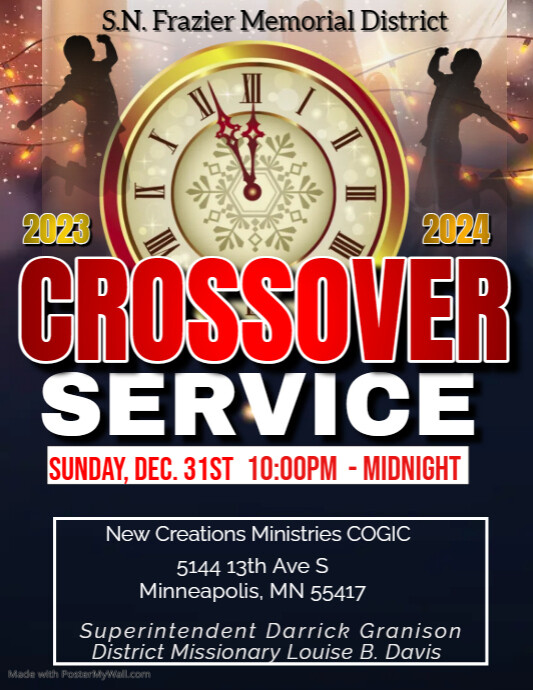 cross over banner and invite flyer 2024 | PosterMyWall