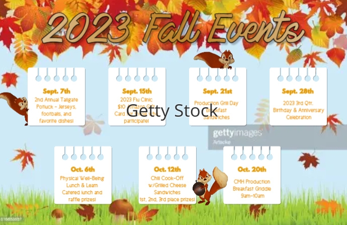 September Fall Upcoming Event Flyer (1) | PosterMyWall