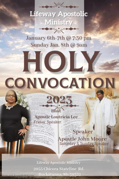 Copy of Holy Convocation Poster Template | PosterMyWall