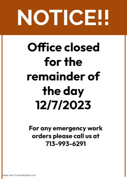 CLOSED FOR RENOVATION FLYER | PosterMyWall