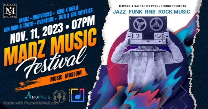MUSIC EVENT BANNER | PosterMyWall