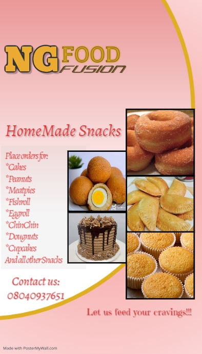 Copy of Copy of Copy of Copy of Copy of Copy of Snacks small chops poster template | PosterMyWall