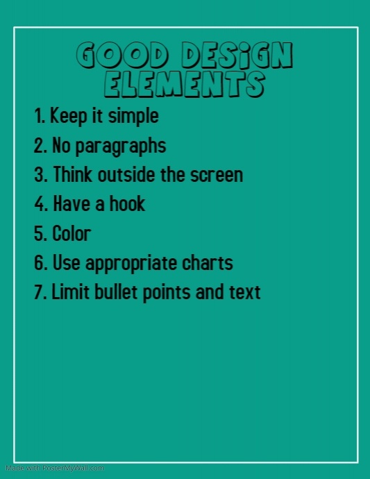 Copy of Good Design Elements | PosterMyWall