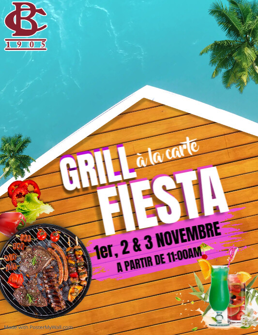 GRILL FIESTA 1er nov poster | PosterMyWall