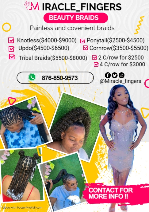 braids flyer | PosterMyWall