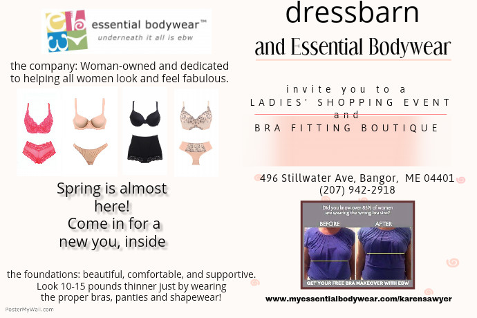 Fresh of Nashua Bra Fit Event | PosterMyWall