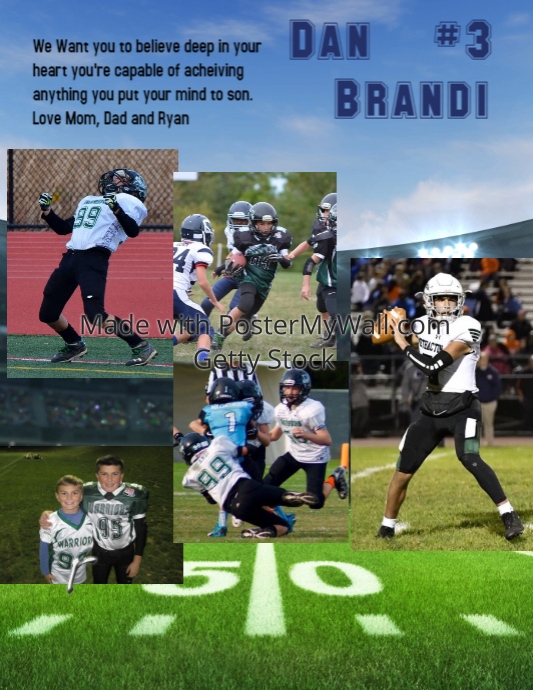 Copy of Copy of Copy of Free football collage templates | PosterMyWall