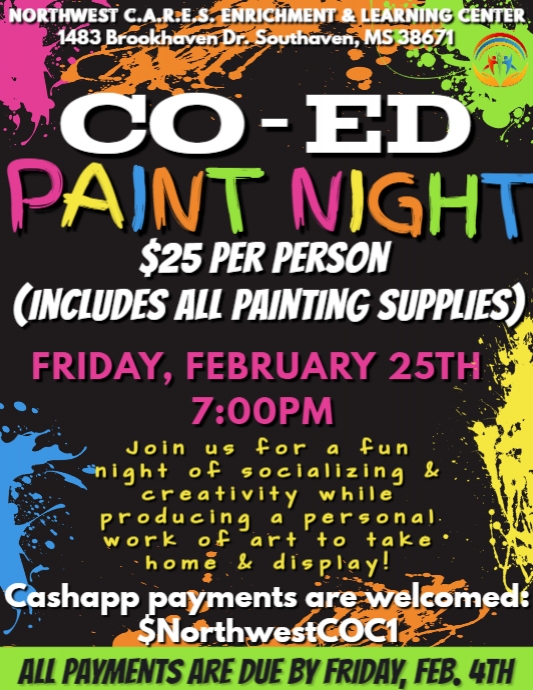 Copy of Copy of Ladies Paint Night Event Flyer Design | PosterMyWall